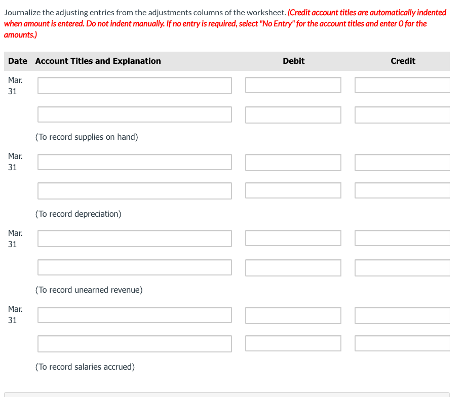 Solved The trial balance columns of the worksheet for | Chegg.com