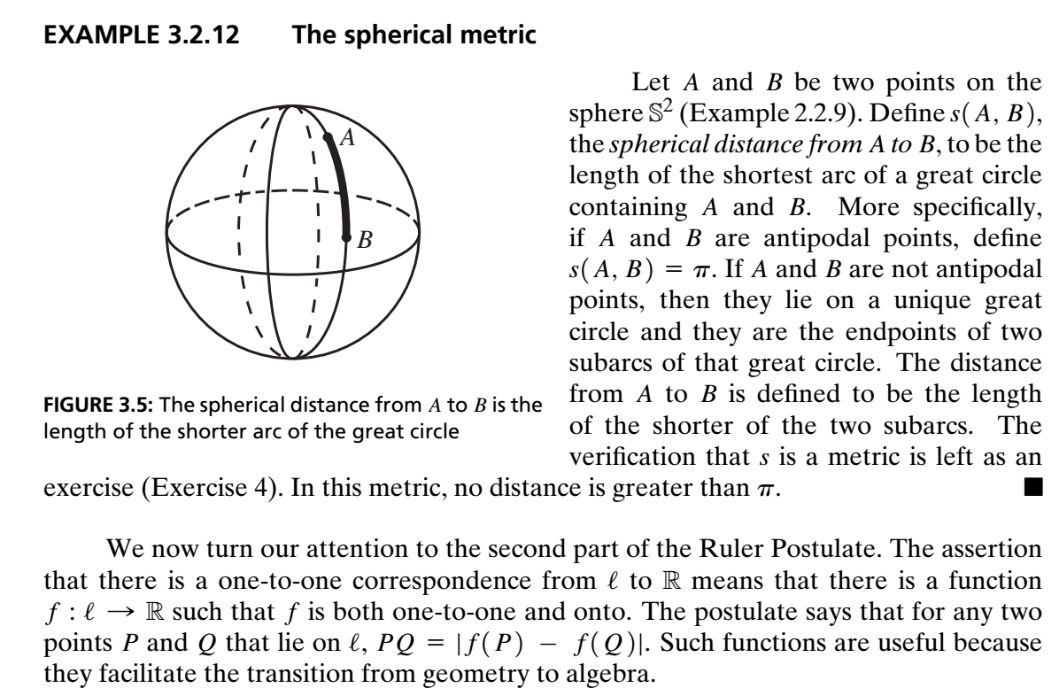 Solved EXAMPLE 3.2.12 The spherical metric Let A and B be | Chegg.com