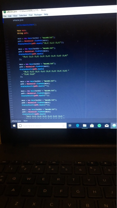 Part 2: MazeSolv ver.java A mane may be represented | Chegg.com