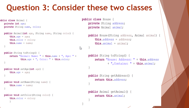 Solved Question 3: What would be the output of: class driver | Chegg.com