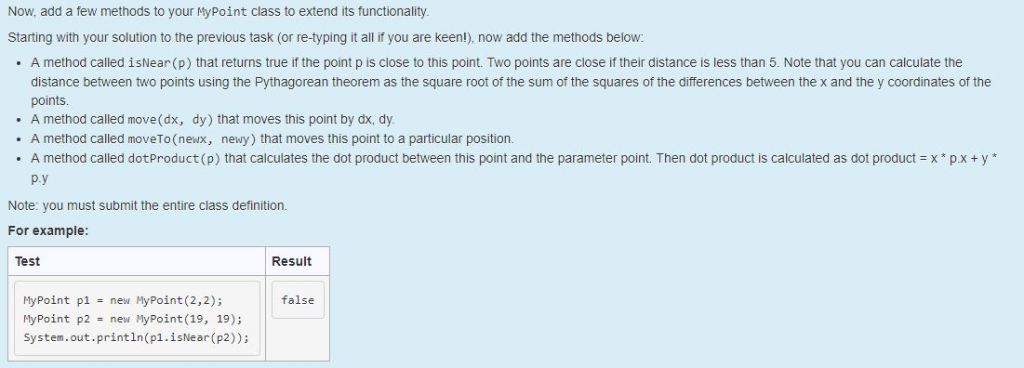 Solved Class Mypoint Public Int X Public Int Y