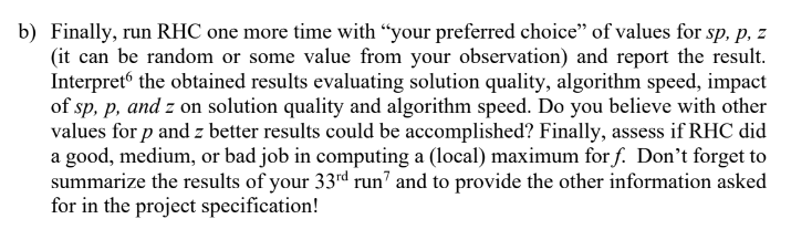 Solved 2) On Probabilistic Search Algorithms: Implementing | Chegg.com