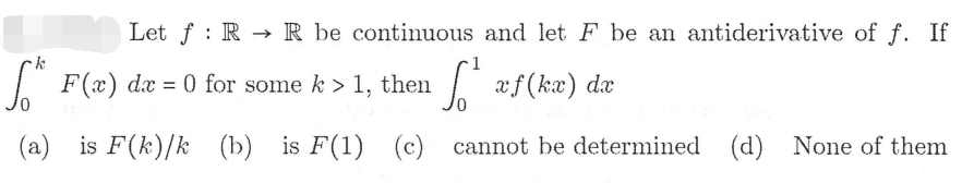Solved Let F R→r Be Continuous And Let F Be An