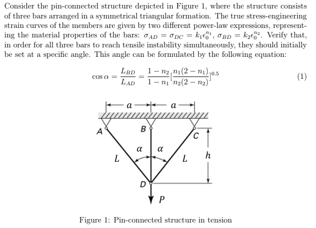 Solved Consider the pin-connected structure depicted in | Chegg.com