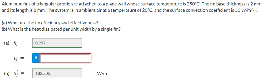 Solved Aluminum fins of triangular profile are attached to a | Chegg.com