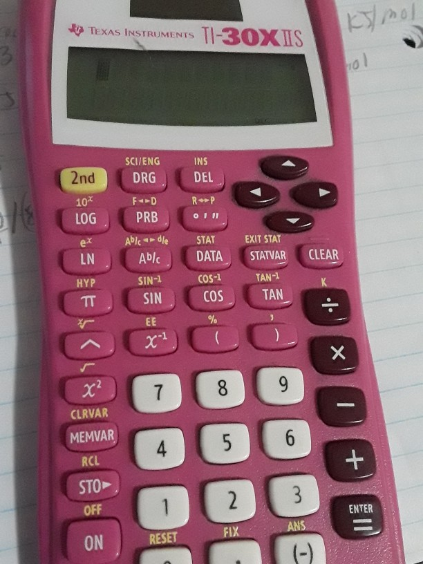 Solved how to enter this log using ti-30xiis. please write | Chegg.com