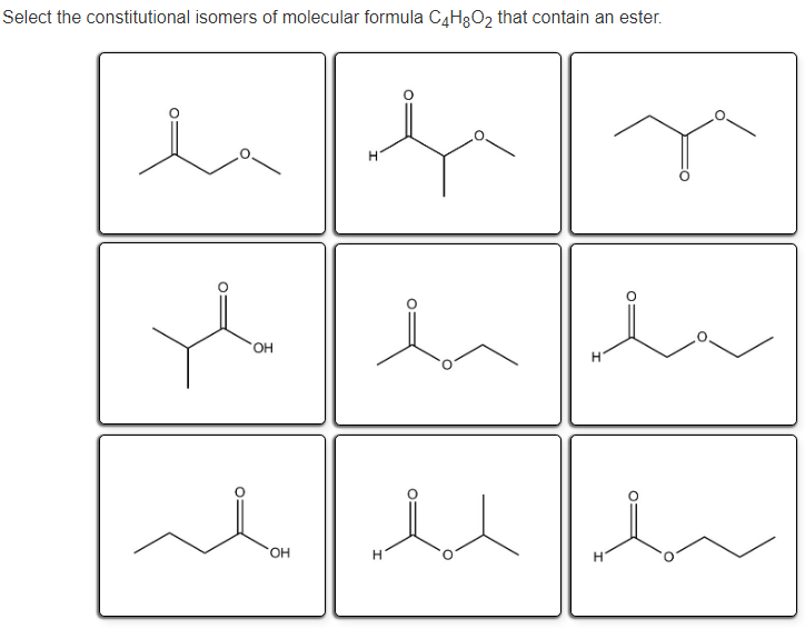 Solved Select the constitutional isomers of molecular | Chegg.com