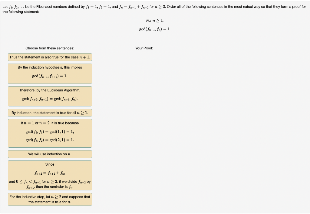 Solved Let Fi F2 Be The Fibonacci Numbers Defined By F1