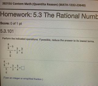 Solved 20215U Contem Math (Quantita Reason) | Chegg.com