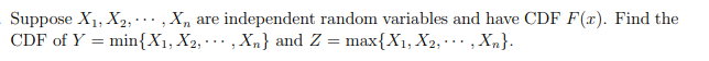 Solved Suppose X1,X2,⋯,Xn are independent random variables | Chegg.com