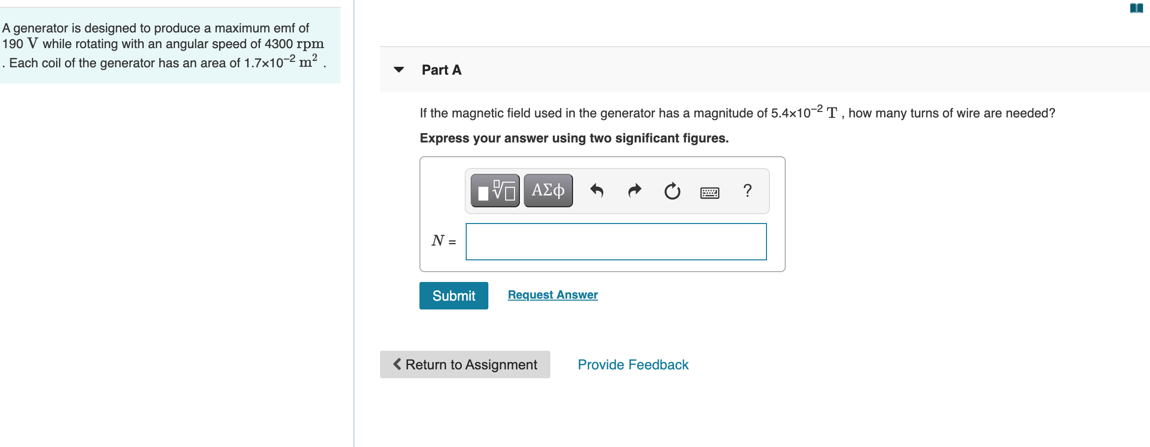 Solved A generator is designed to produce a maximum emf of | Chegg.com