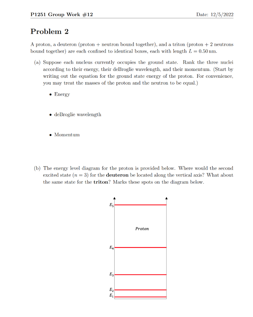 P1251 Group Work \#12 Date: 12/5/2022 Problem 2 A | Chegg.com