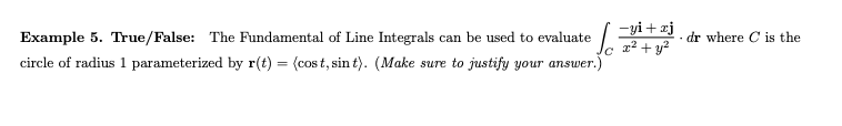 Solved Example 5. True/False: The Fundamental of Line | Chegg.com