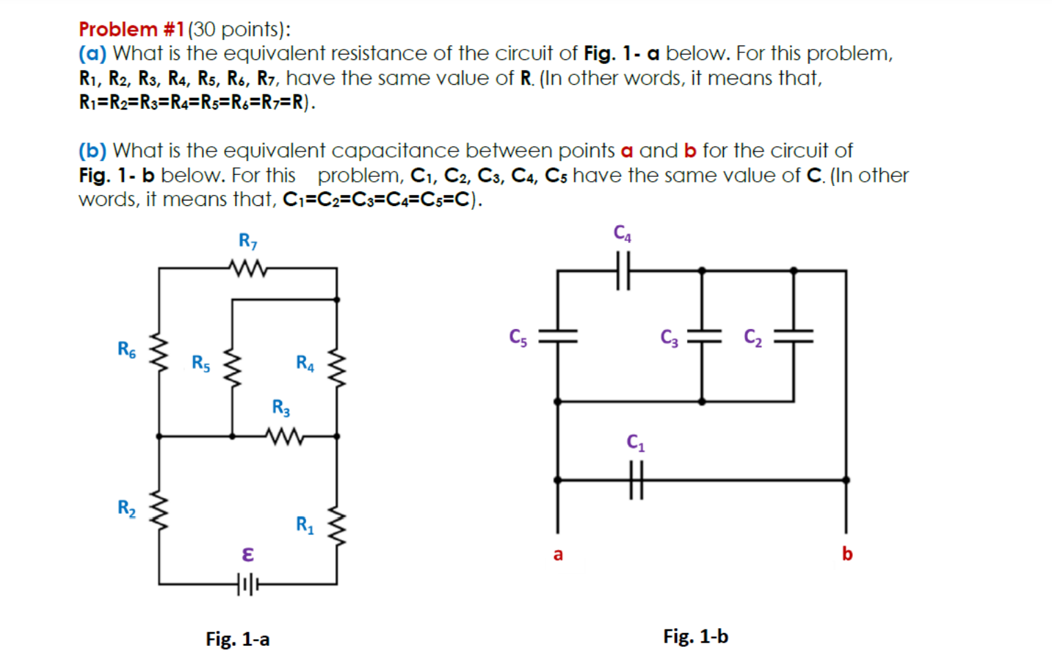 Solved Problem #1 (30 points): (a) What is the equivalent | Chegg.com