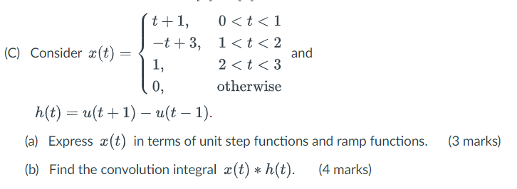 Solved = 1, t +1, 0 | Chegg.com