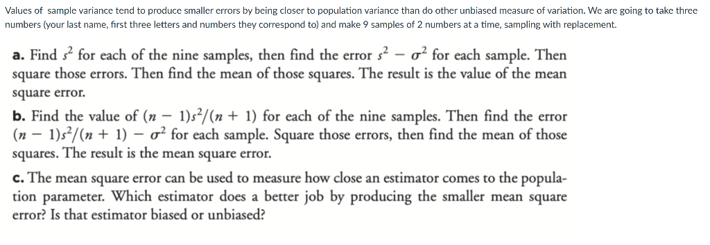 Solved Please uses 2 , 15, and 23 for the last name. please | Chegg.com