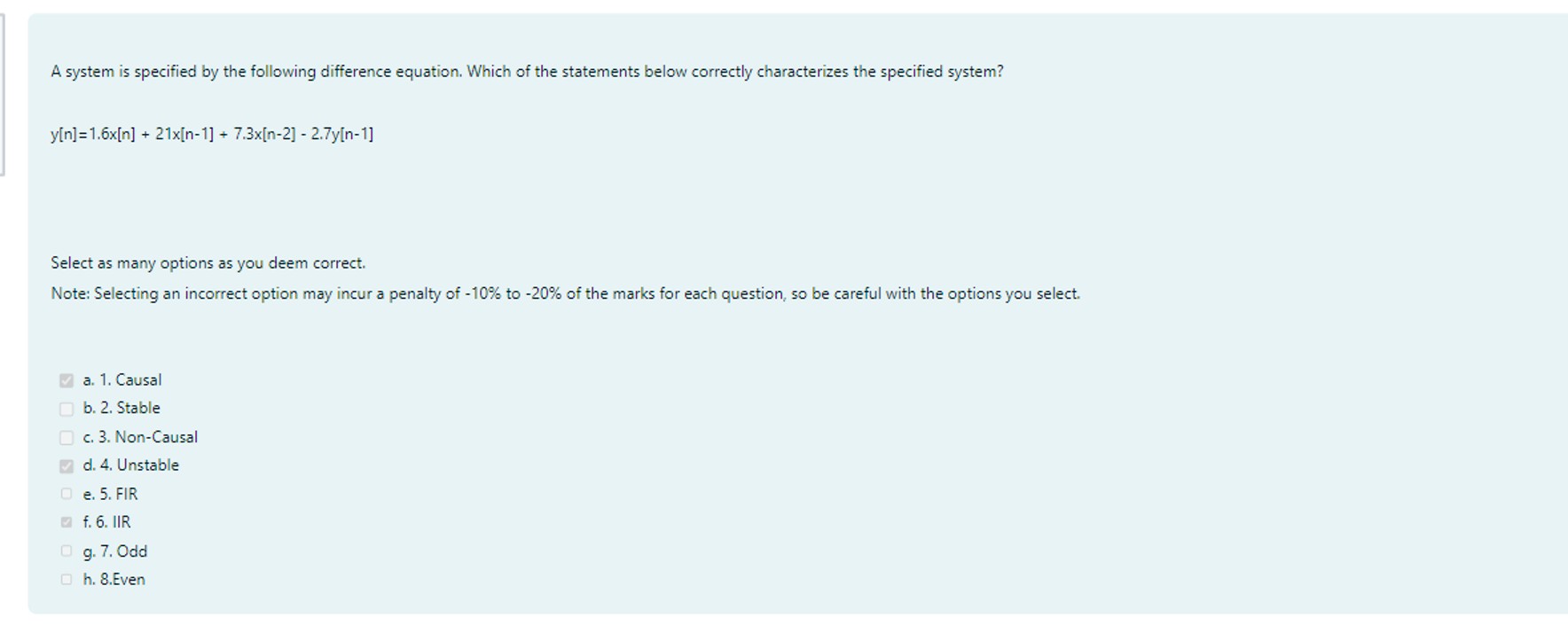 Solved A system is specified by the following difference | Chegg.com
