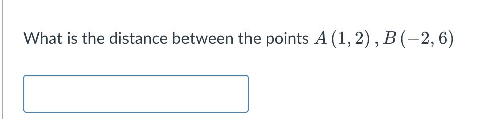 Solved What is the distance between the points | Chegg.com