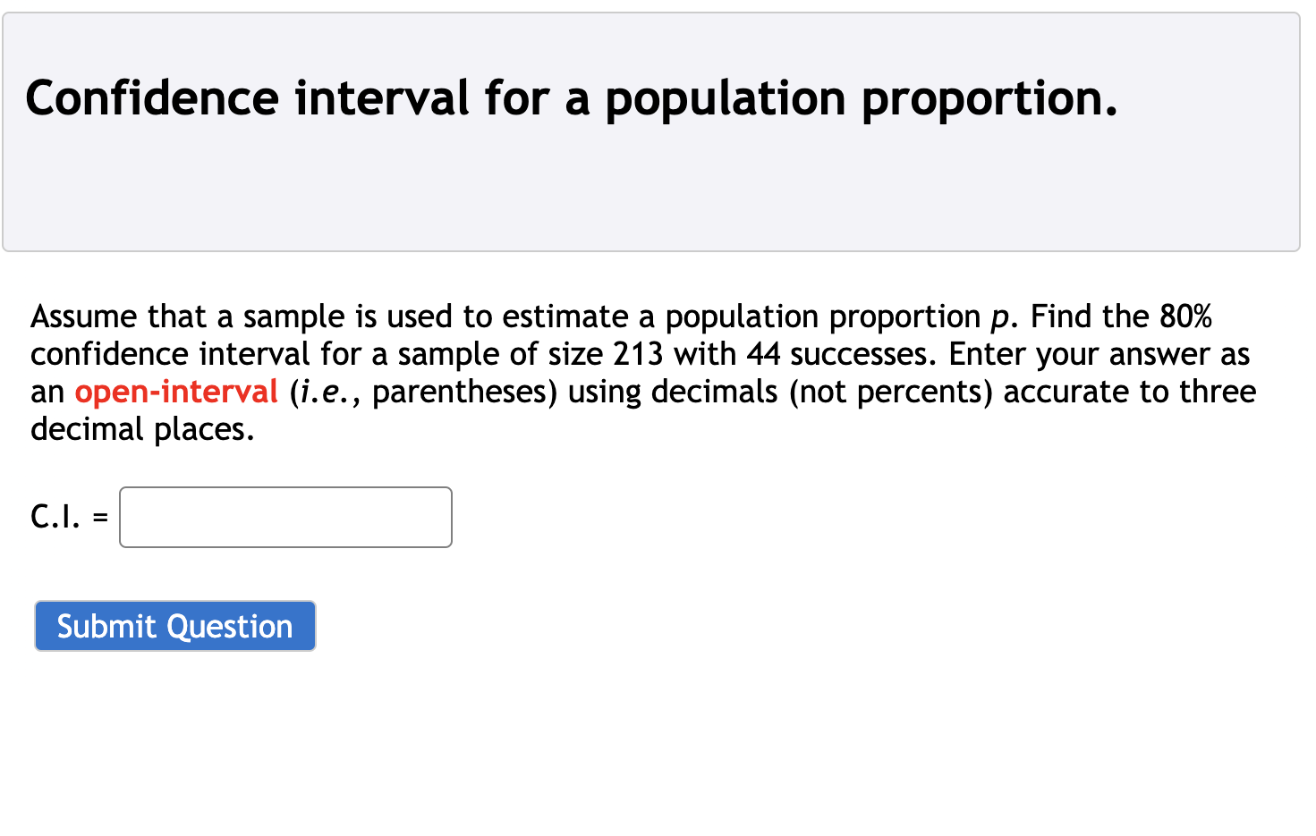 Solved Confidence interval for a population proportion. | Chegg.com