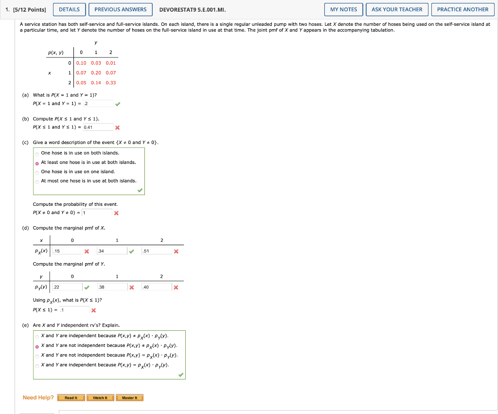 Solved 1. (5/12 Points] DETAILS PREVIOUS ANSWERS DEVORESTAT9 | Chegg.com