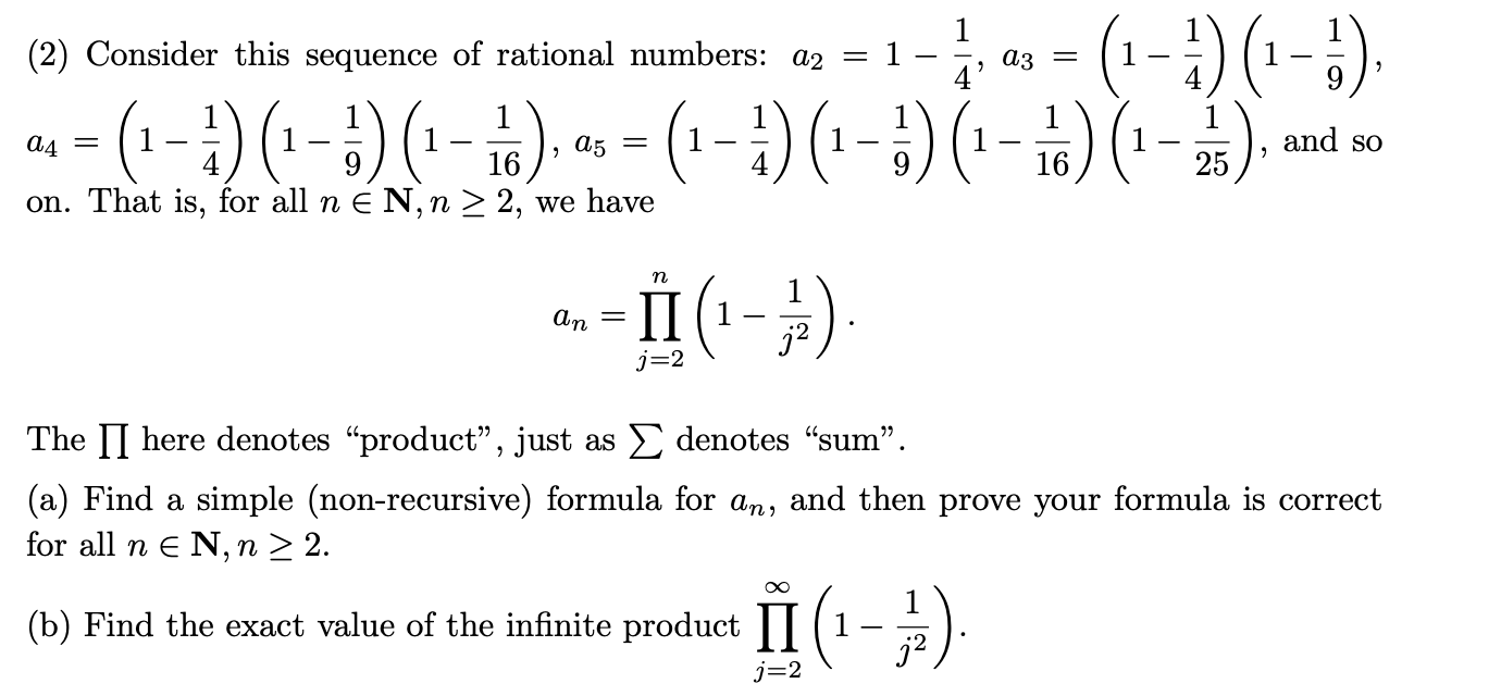 Solved Consider this sequence of rational numbers: a2 | Chegg.com
