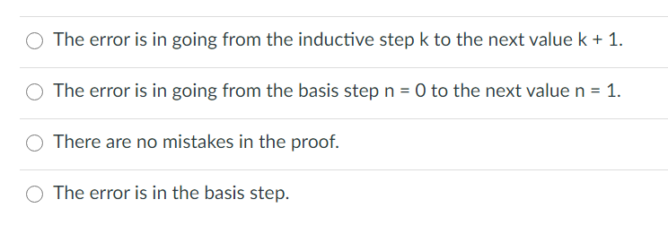 Solved Identify the mistakes, if any, with the following | Chegg.com
