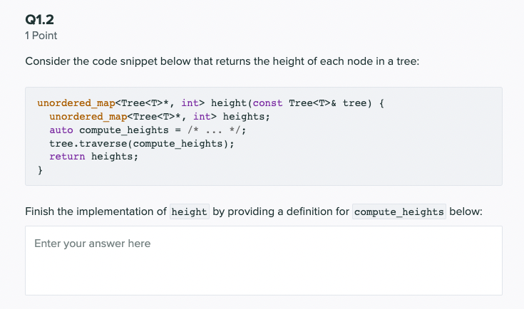 Solved Q1 3 Points Given the class declaration below | Chegg.com