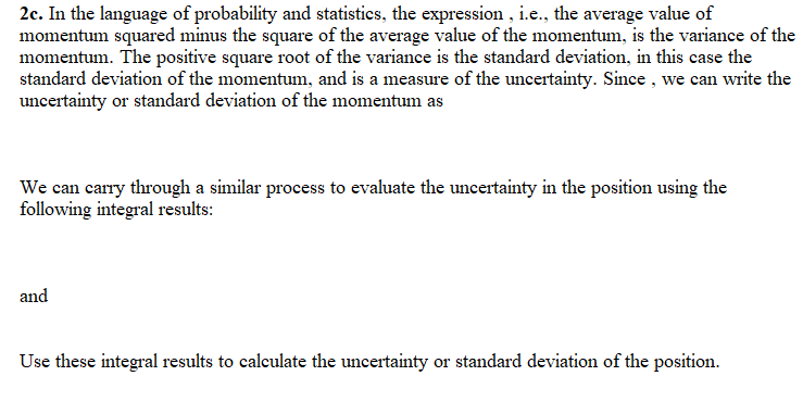 Solved 2c. In the language of probability and statistics, | Chegg.com