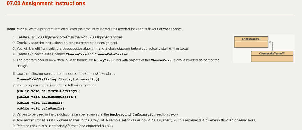 Solved 07.02 Assignment Instructions Instructions: Write a | Chegg.com