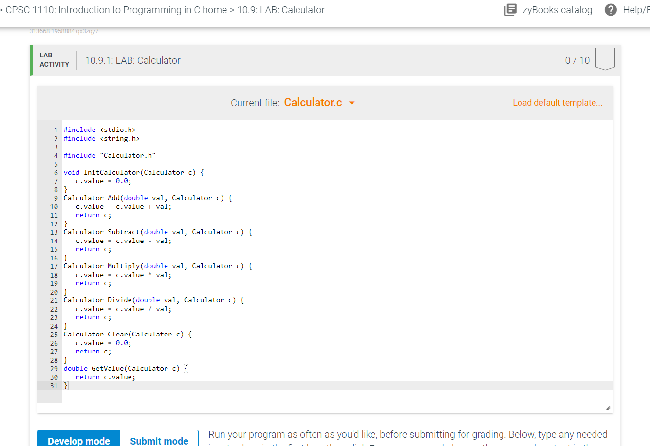 Solved CPSC 1110: Introduction to Programming in C home > | Chegg.com
