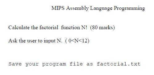 Solved MIPS Assembly Language Programming Calculate the | Chegg.com