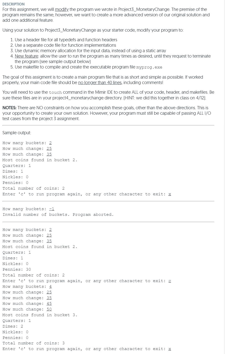 Solved My solution for project 3 was correct, but now for | Chegg.com