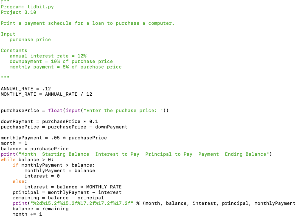 Please write the Python code and the correct | Chegg.com