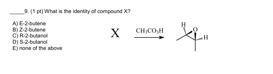 Solved X CH3CO3H | Chegg.com