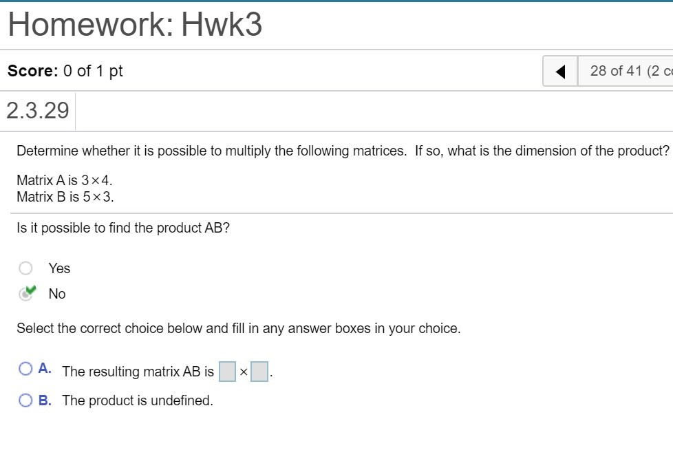 Solved Homework: Hwk3 Score: 0 of 1 pt 2.3.33 Perform the | Chegg.com