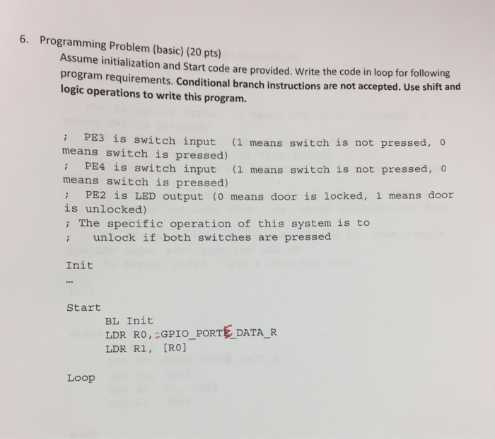 Solved Assume Initialization And Start Code Are Provided 2988