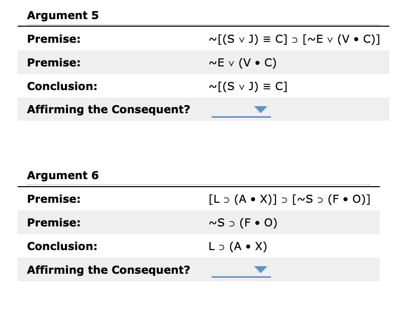 Solved Affirming the Consequent (AC) An argument form is an | Chegg.com