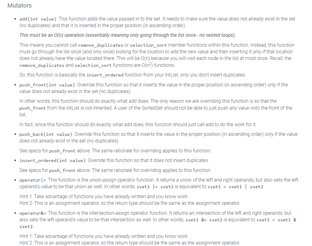 Solved Please do not modify the IntList.h file attached. I | Chegg.com