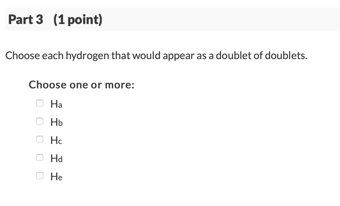 Solved Predict the splitting pattern for the labeled | Chegg.com