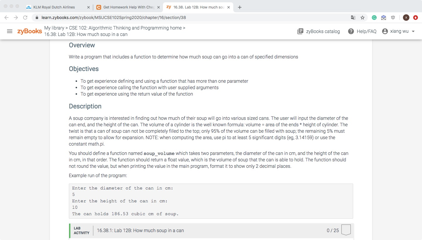 Solved O KLM Royal Dutch Airlines X C Get Homework Help With | Chegg.com