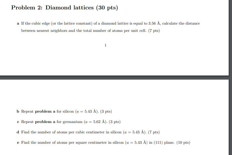 Solved a If the cubic edge (or the lattice constant) of a | Chegg.com
