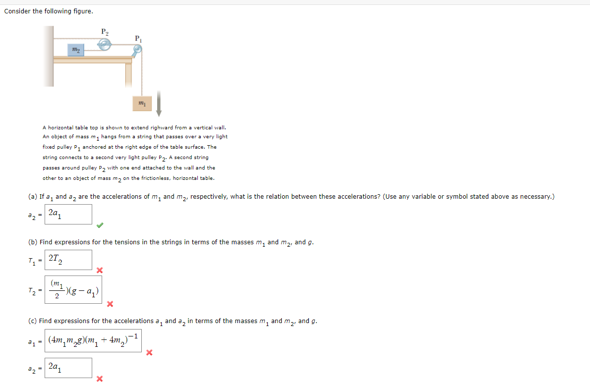 Solved Consider the following figure. A horizontal table top | Chegg.com