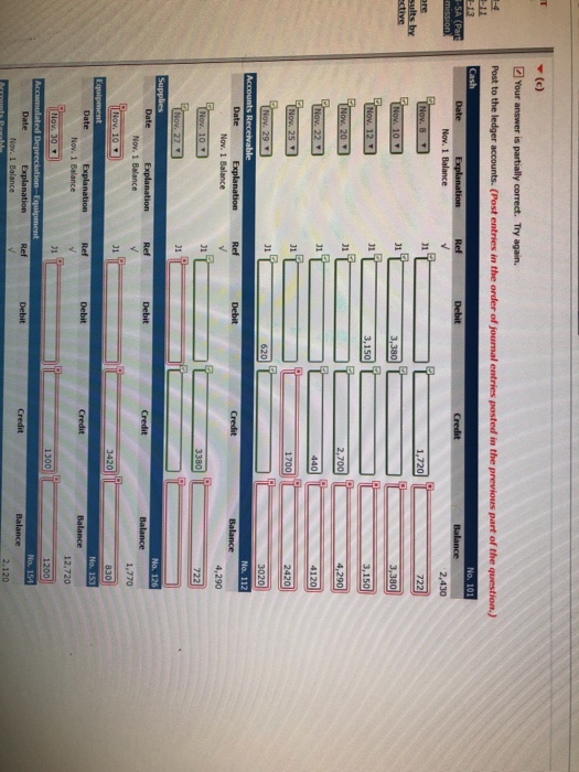 Solved Problem 3-5A (Part Level Submission) On November 1, | Chegg.com