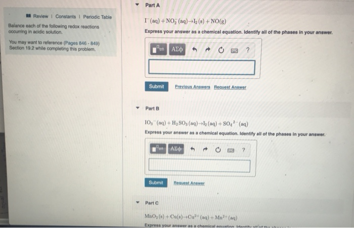 Solved PartA Review Constants l Periodic Table 1-(aq) + NOg | Chegg.com Solved PartA Review Constants l Periodic Table 1-(aq) + NOg | Chegg.com