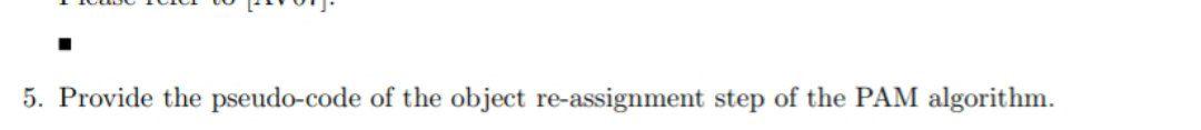 Solved 5. Provide the pseudo-code of the object | Chegg.com