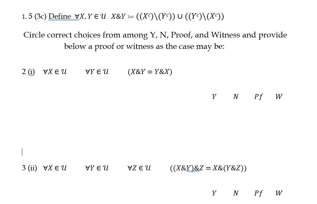Solved 5 (3c) ﻿Define | Chegg.com