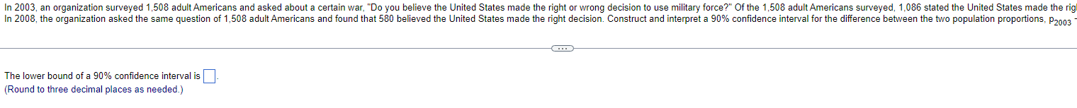 Solved The lower bound of a 90% confidence interval is | Chegg.com