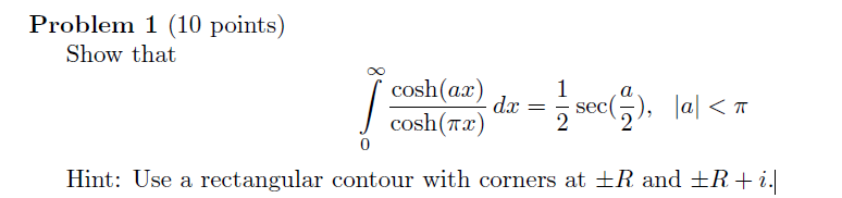 Solved Problem 1 (10 points) Show that | Chegg.com