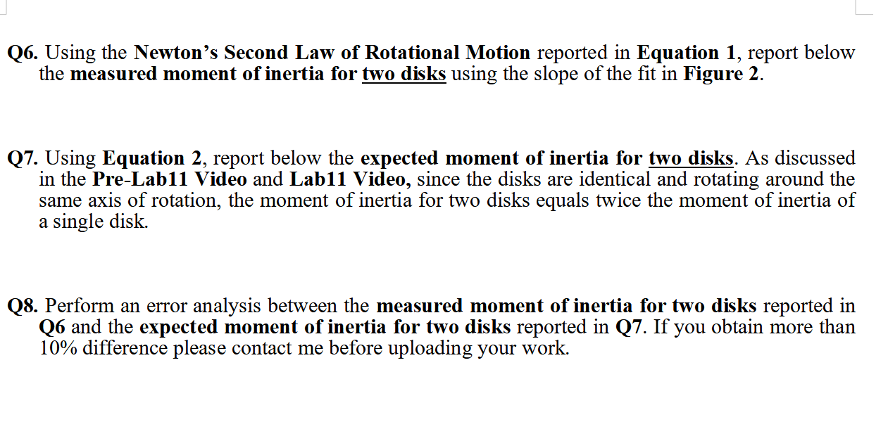 Hanging Mass [kg] Angular Acceleration [rad/s21 | Chegg.com
