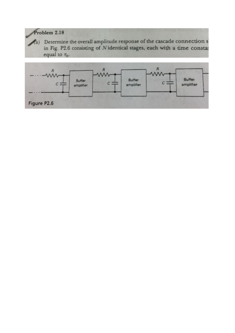 Solved (a) Determine the overall amplitude response of the | Chegg.com